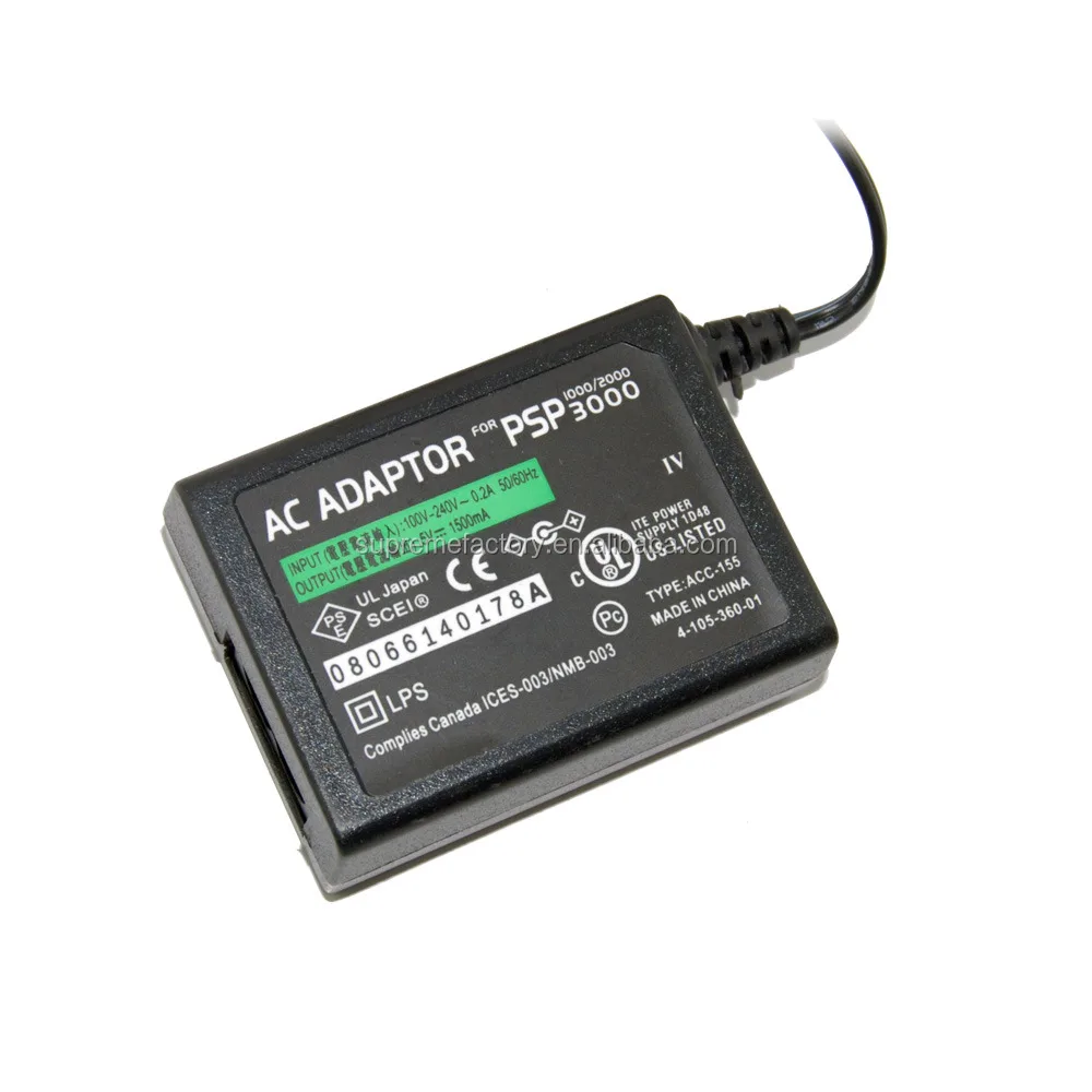 For Psp-3000/2000/1000 Electronic Ac Adapter Euro Plug - Buy For Psp ...
