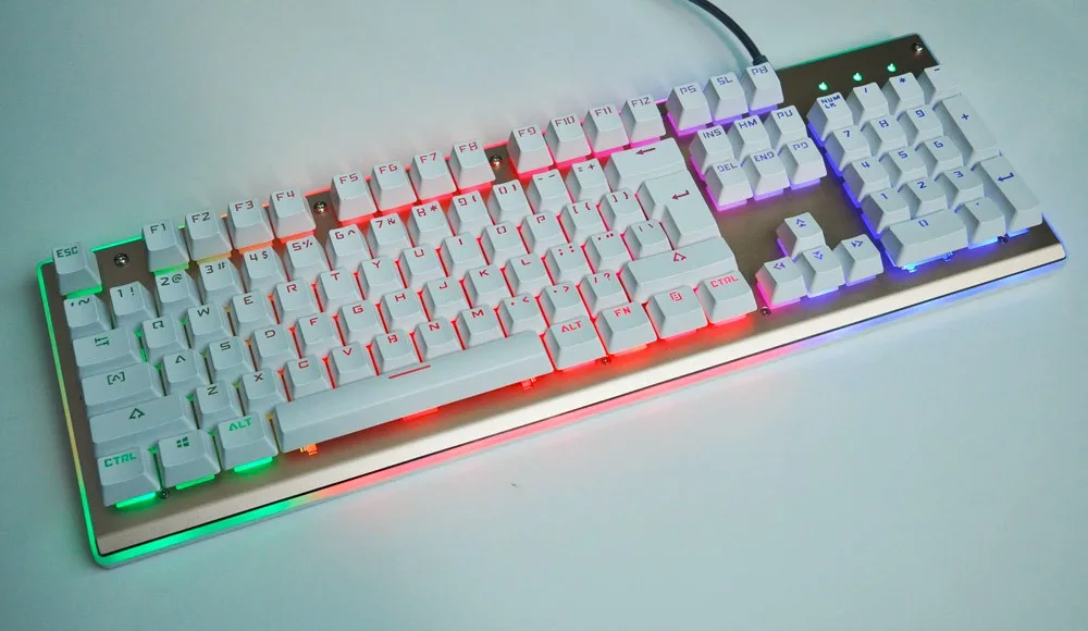 Aluminum Topcase Plunger Gaming Keyboard With Double Shot Mechanical ...