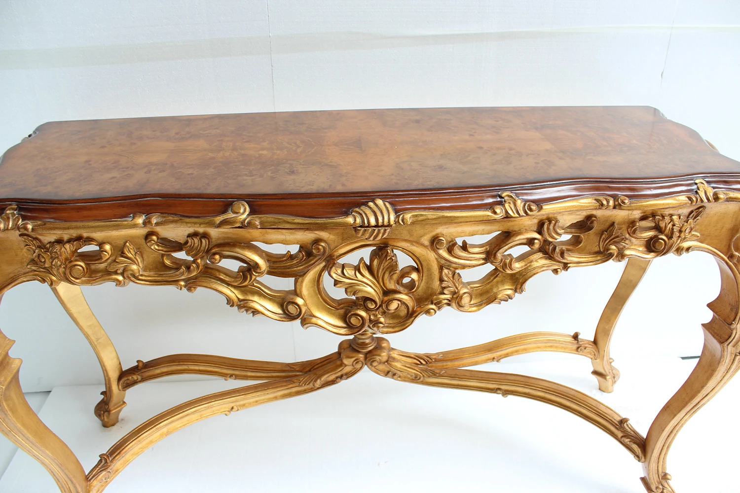 Victorian Reproduction Furniture Sets Console Table And Wall Mirror For ...