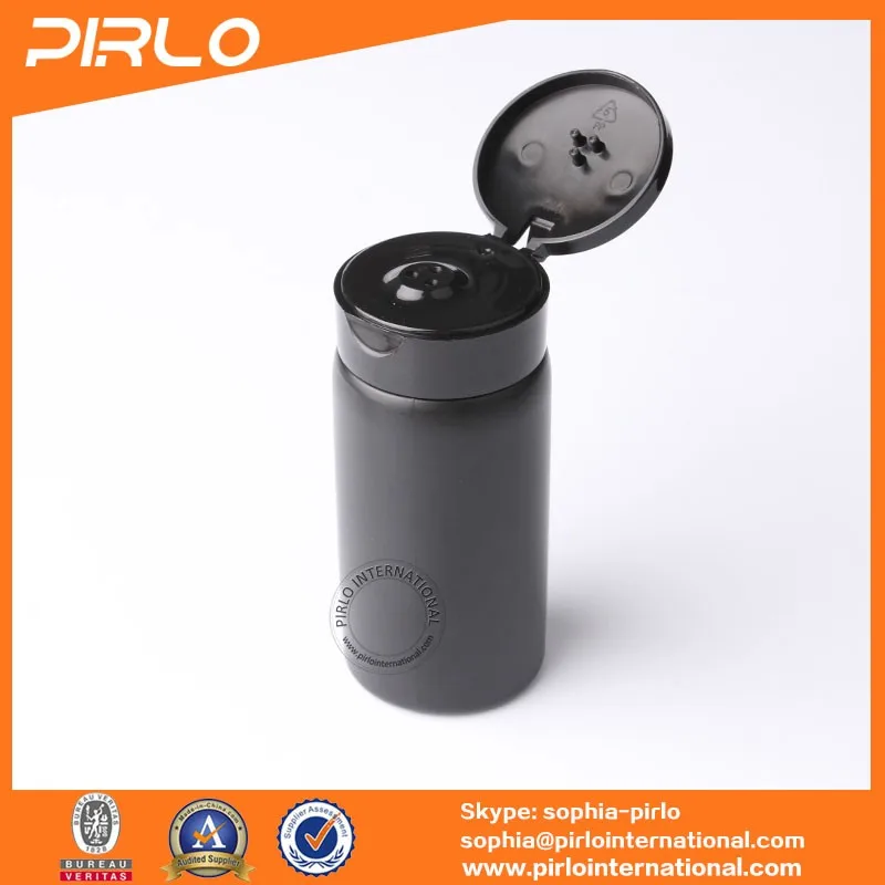 100ml 100g 3.3oz Black Color Cylinder Plastic Powder Shaker Bottle Skin ...