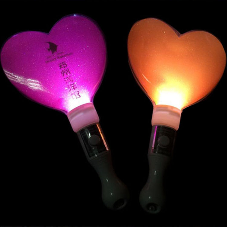 Battery Operated LED Glow Stick Heart Shape - Perfect for Parties