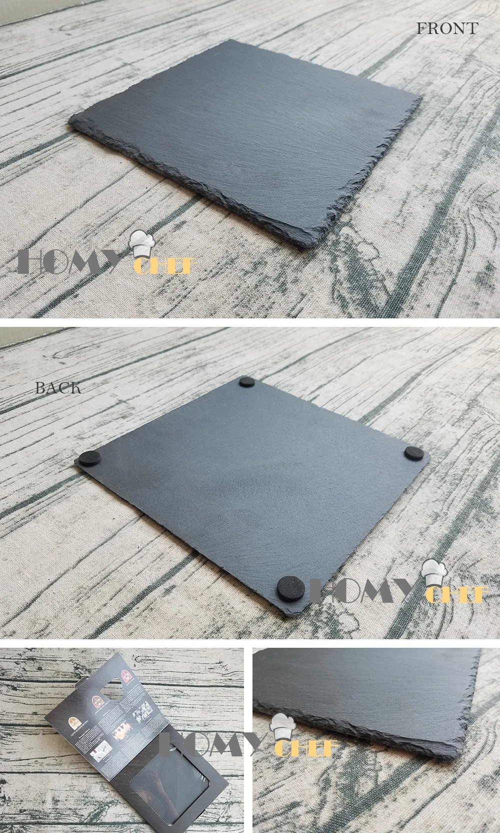 Slate Plate Set With Soapstone Chalk Slate Board Slate Serving Board ...