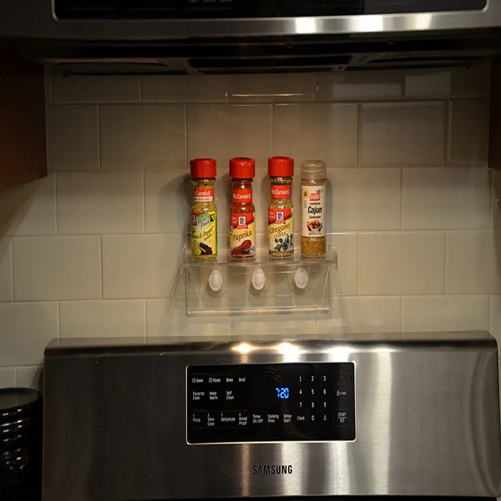 Large Window Sill Suction Cup Plants Shelf Acrylic Floating Window ...