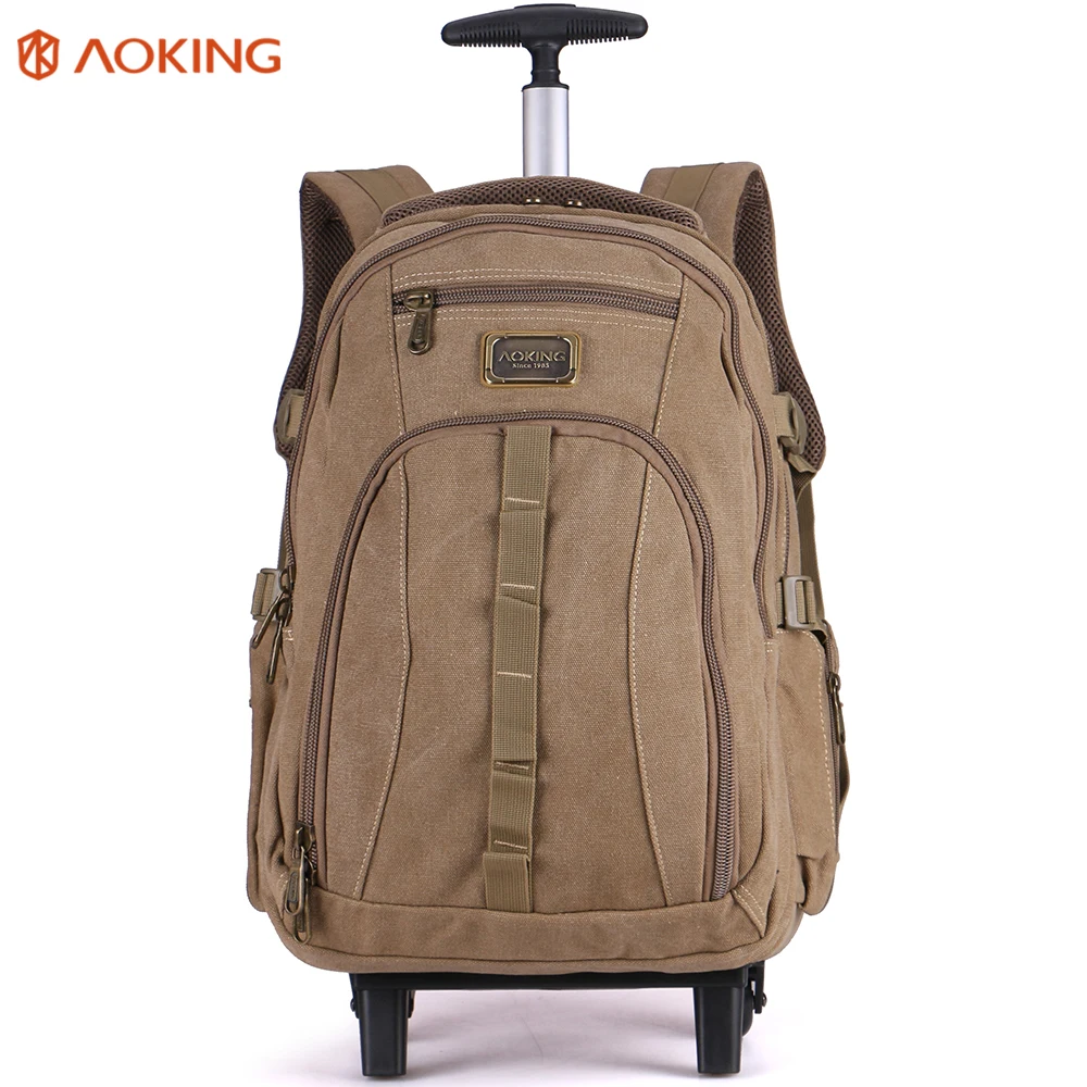 High Quality Eminent Trolley Backpack Vintage Bag Canvas Trolley Bag ...