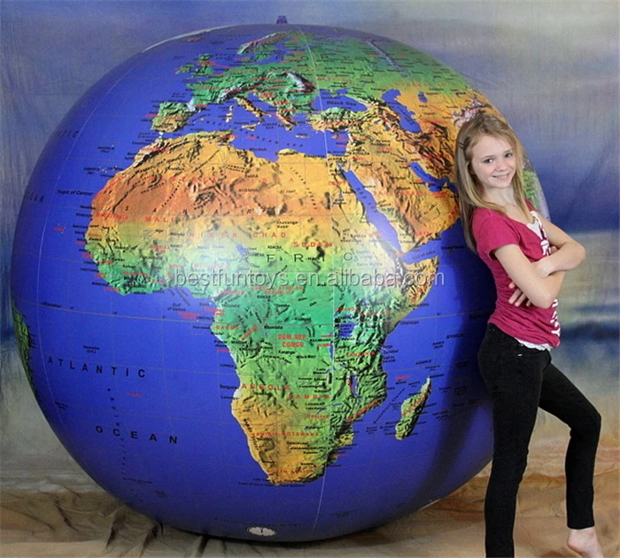 Political Inflatable World Globes Inflatable Large Plastic Globes Earth ...