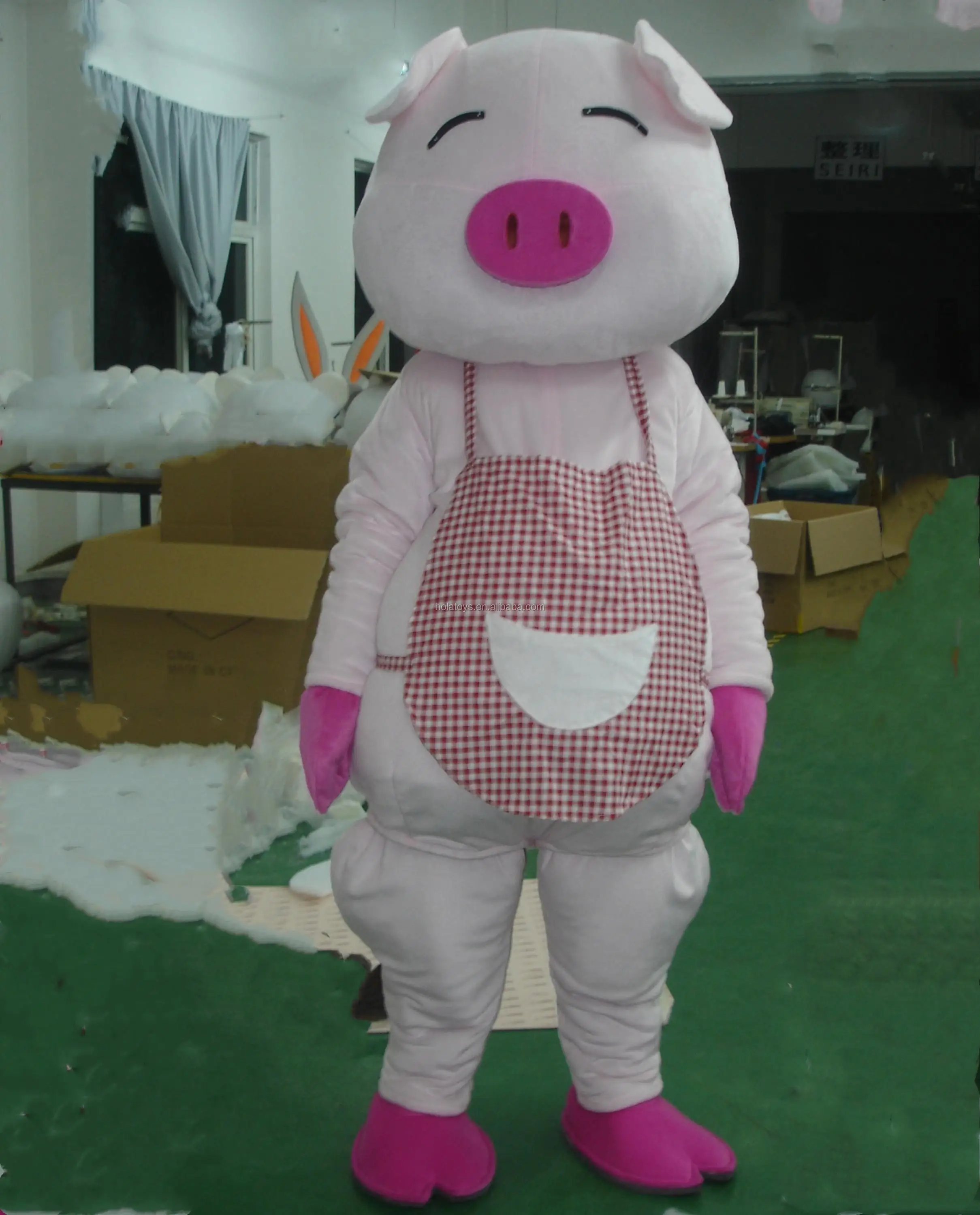Lovely Pink Pig Costume/adult Pig Mascot Costume For Kids - Buy Mascot ...