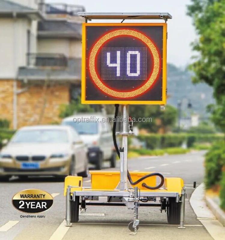 Ip 56 12v Solar Variable Led Speed Limit Sign Trailer,Radar Speed Sign ...