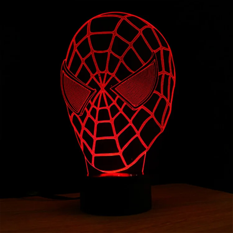 Factory Direct Wholesale Spider Man 3d Art Light Colorful Nightlight ...