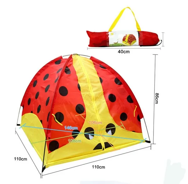 Hot Selling Ladybug Play Tent Camping Tent For Children,Age 3 + Outdoor ...