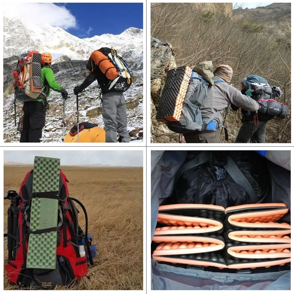 Lightweight Foldable Foam Camp Mat - Outdoor Sleeping Pad & Self ...
