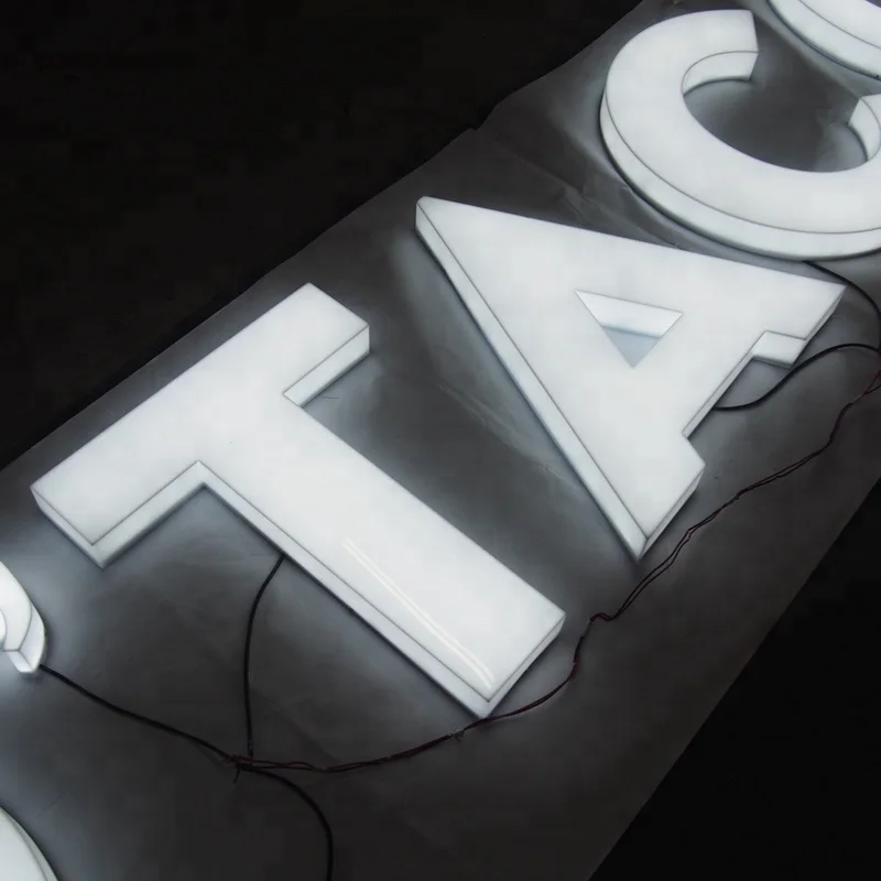 Decorative Alphabet 12 Volt Lights Outdoor Led Full-lit Sign Letters ...