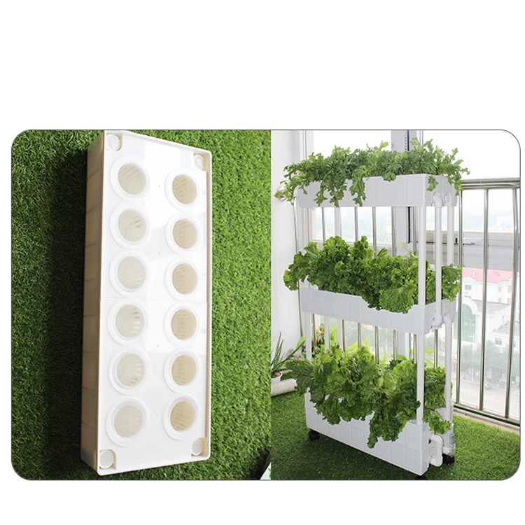 Indoor Nft Hydroponics Plastic Growing Systems Vertical Garden Tower ...
