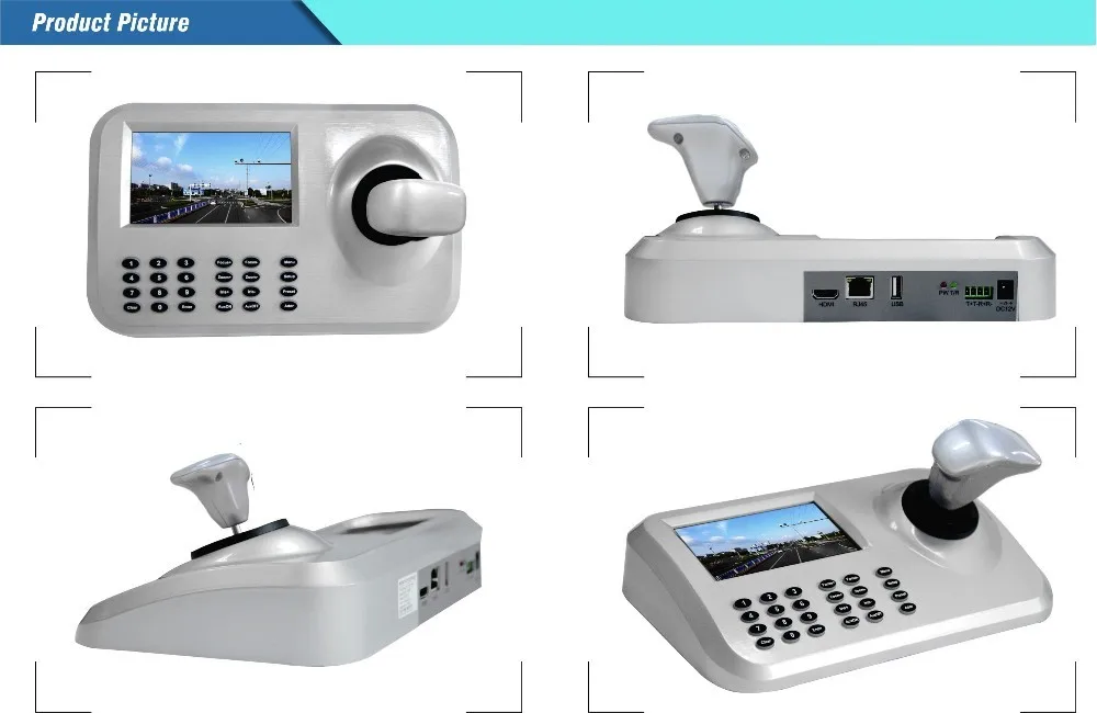 Network Ip Camera Ptz Keyboard Controller With 5 Inch 3d Lcd Monitor ...