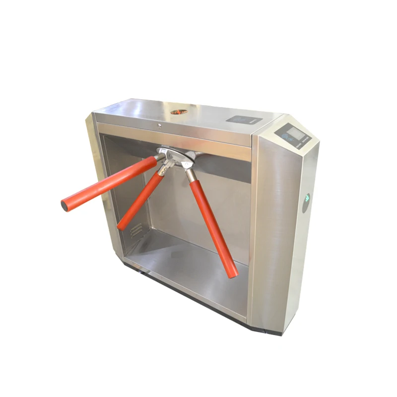 Rfid Card Tripod Turnstile Gate With Id Card Reader Barcode Scanner ...