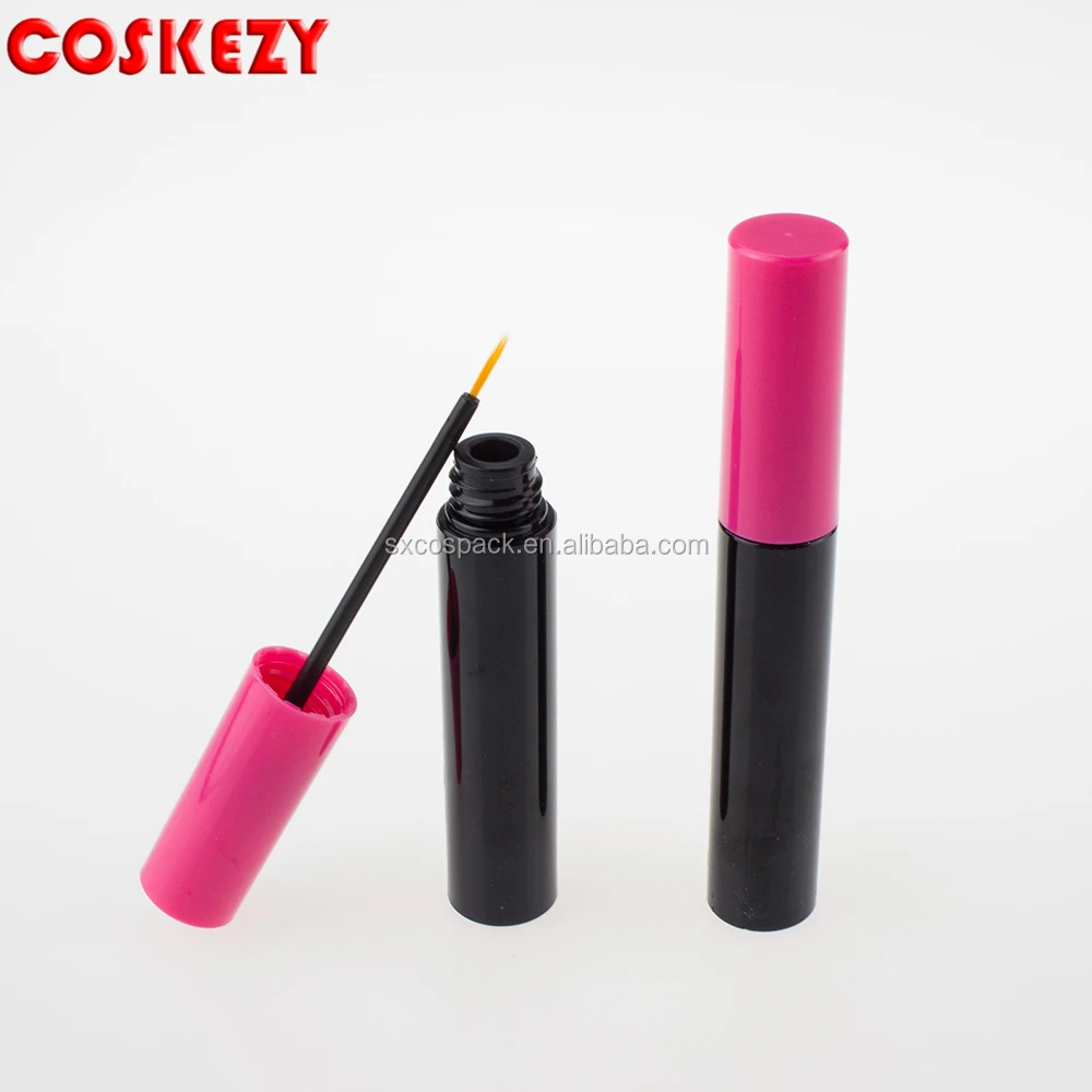 Empty 9g Black And Pink Plastic Makeup Tube,Cosmetic Eyeliner Container ...
