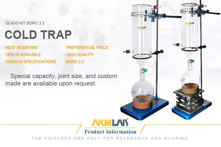AKM LAB Dewar Condenser/cold Trap 24/40 for Vacuum Pump