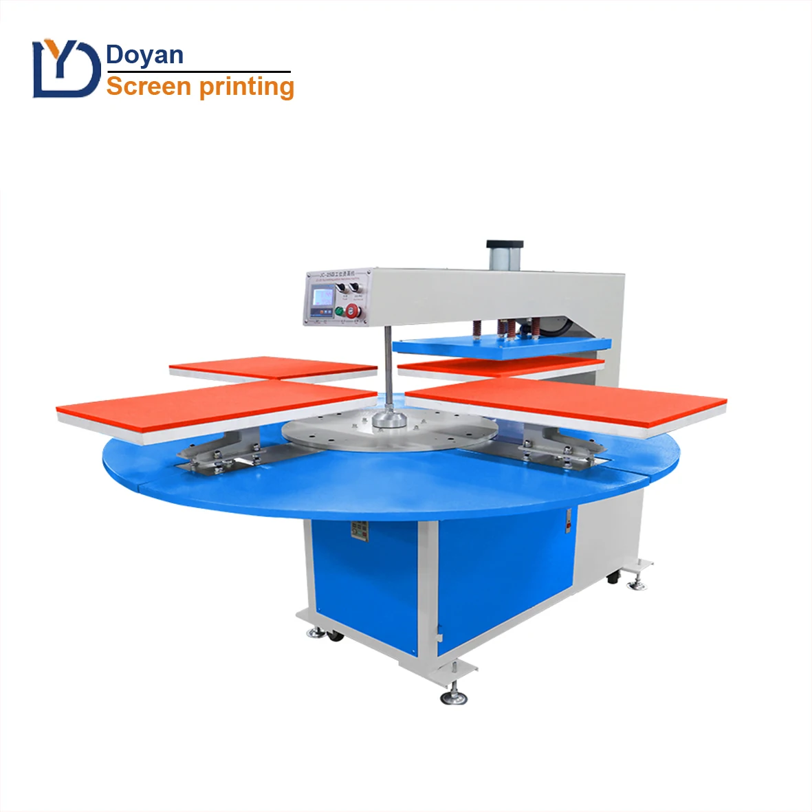 Pneumatic Semi Automatic 4 Head Heat Press Transfer Machine