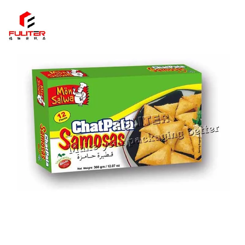 Custom Colored Food Paper Samosa Packing Boxes With Handle - Buy Samosa ...