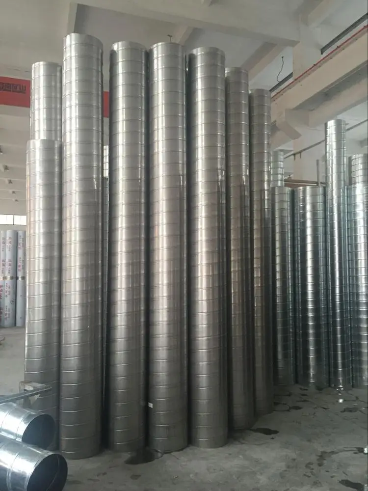 Stainless Steel Spiral Round Duct With Flexible Size - Buy Spiral Duct ...