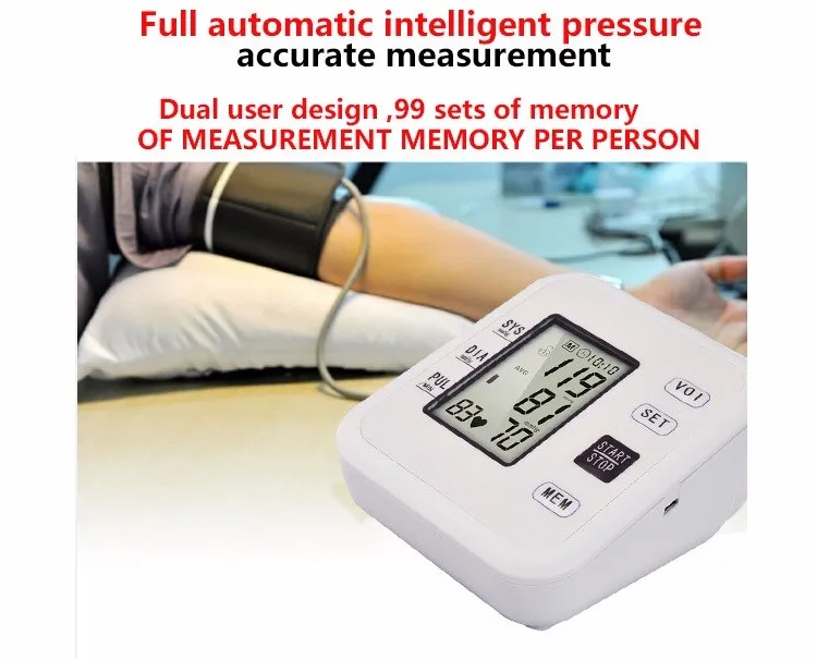 Automatic Digital Blood Pressure Pulse Measurement Instrument - Buy ...