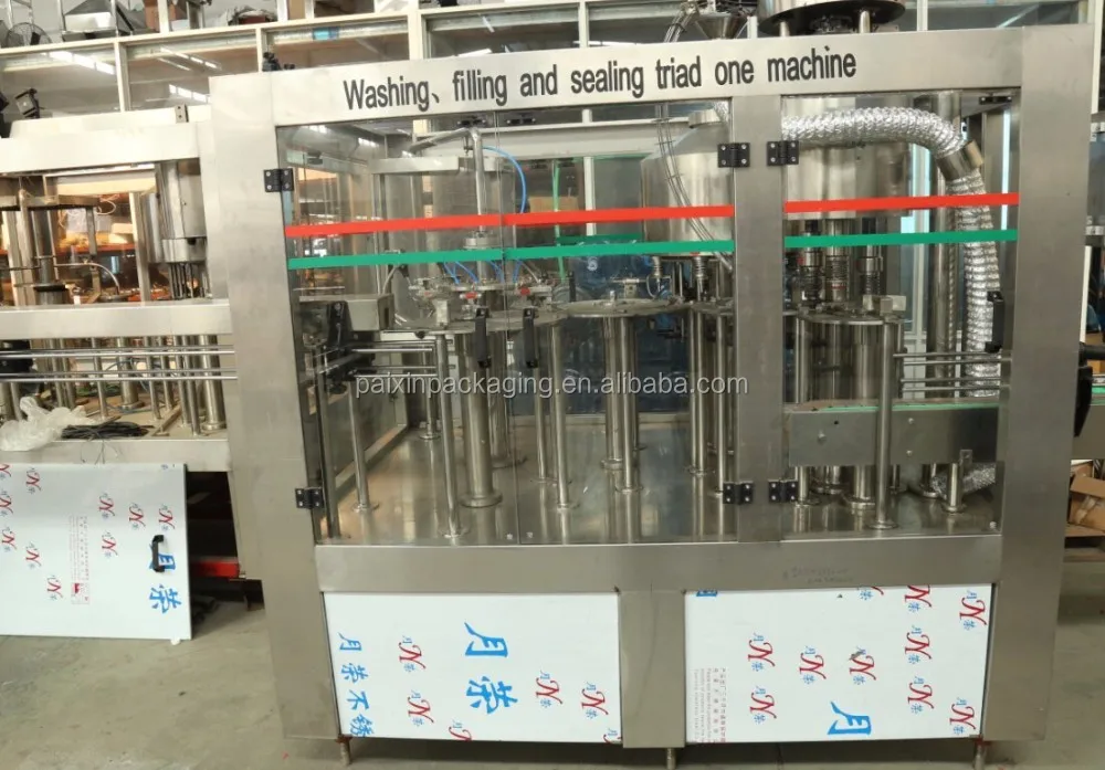 High Speed With Rotary Type Bottle Washing Filling Capping Machine With ...