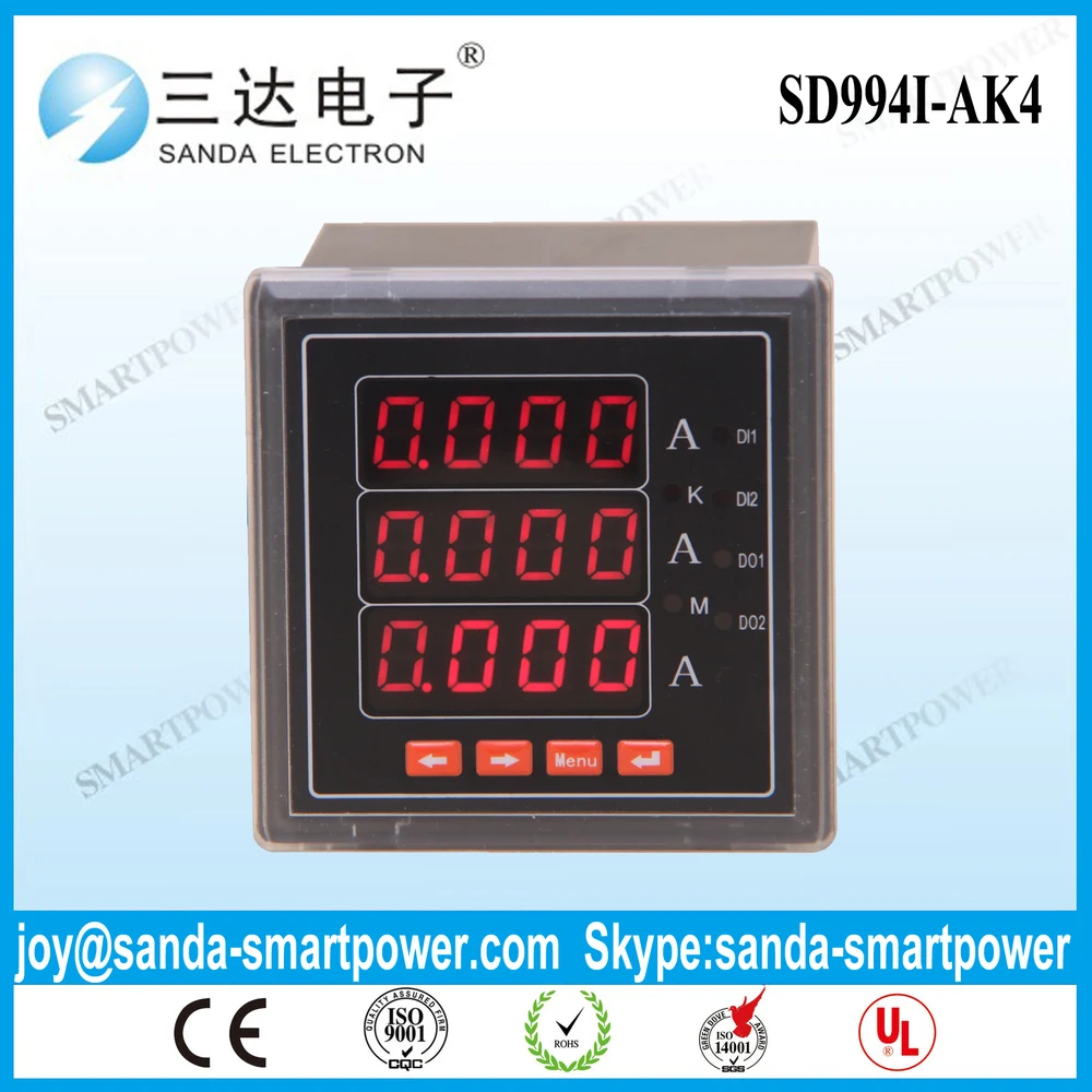 Smart Energy Management System Meter Measure Current Voltage Unbalance ...