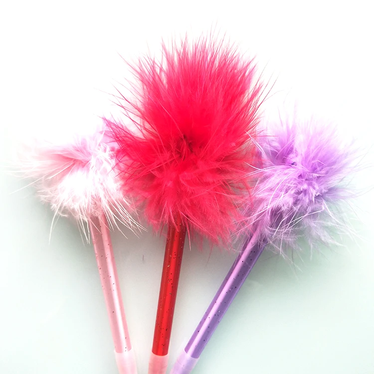 YBP16 Furry Plush Pen - Promotional Ballpoint Novelty