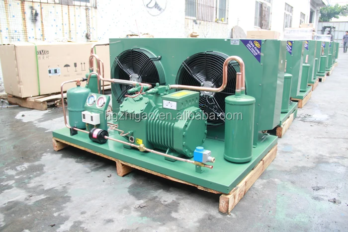 20hp Bitzer Compressor Blast Freezer Air Cooled Condensing Unit For ...