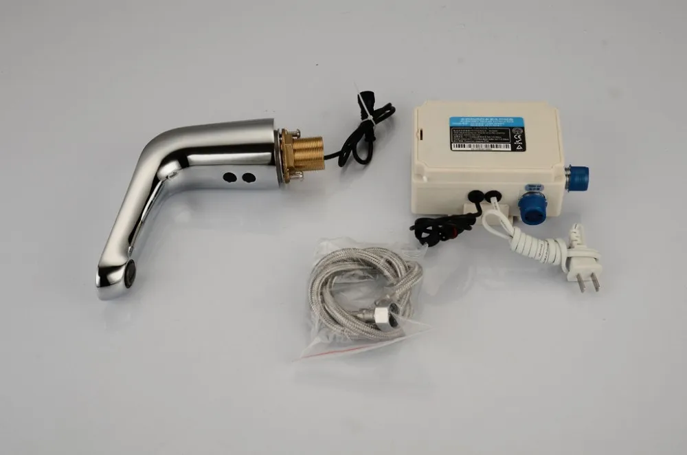 New Design Brass Chrome Touchless Deck-mounted Automatic Shut Off ...