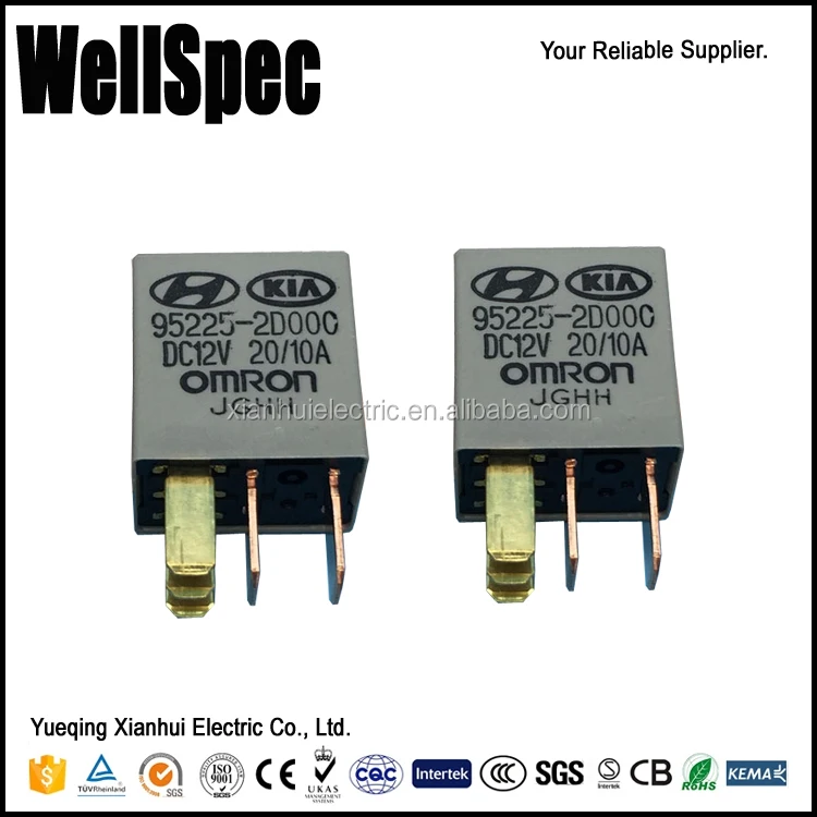 Relay 12v Relay Module 220v Omron 95225-2d000 Dc12v 1z 20/10a For ...