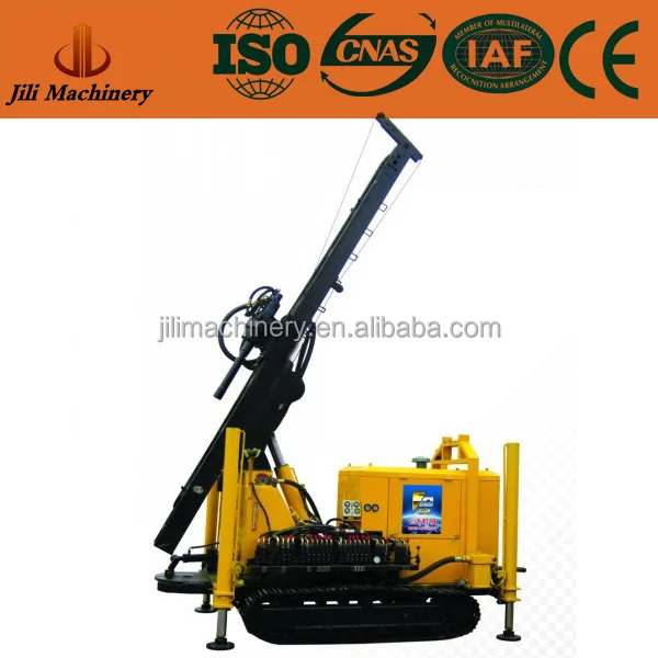 300m Crawler Mounted Air Compressor Boring Drilling Machine For Water ...