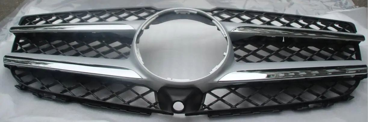 Mercedes GLK X204 Front Grille - Chrome Mesh with Camera Hole