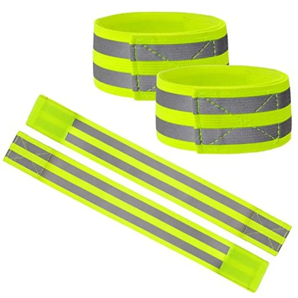 High Visibility Elastic Custom Fluorescent Reflective Armbands For ...