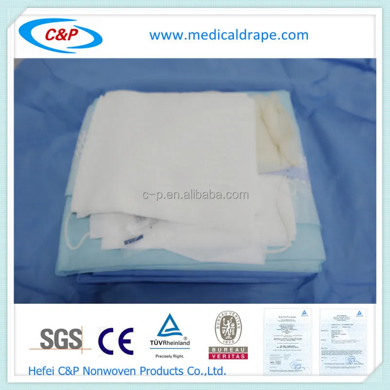 Disposable Normal Gynecology Obstetrical Delivery Drape Pack Non Woven ...