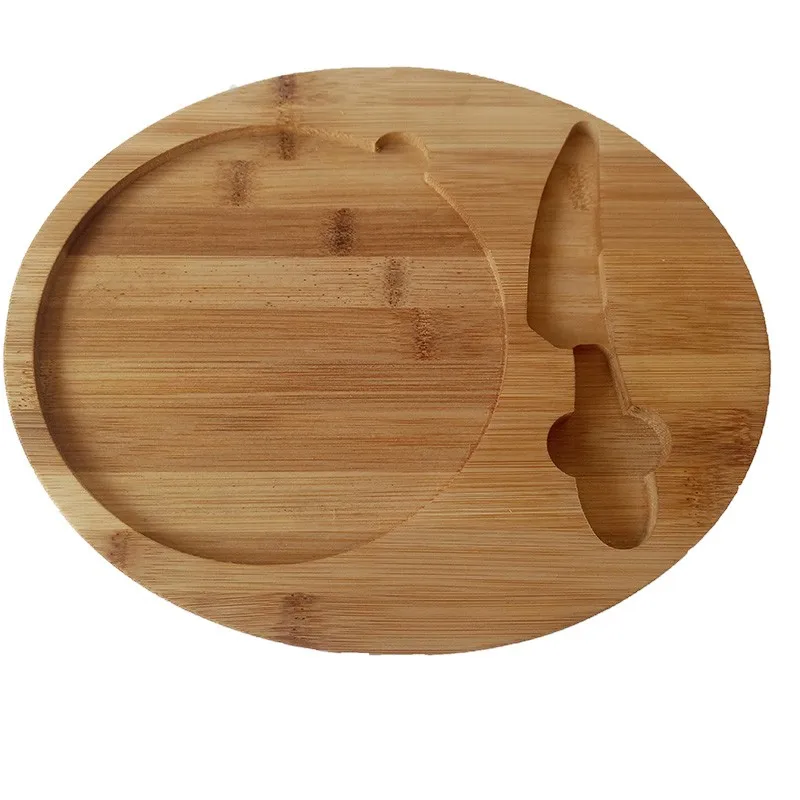 Round Bamboo Cheese Board Set,Cheese Cutting Board - Buy Round Bamboo ...
