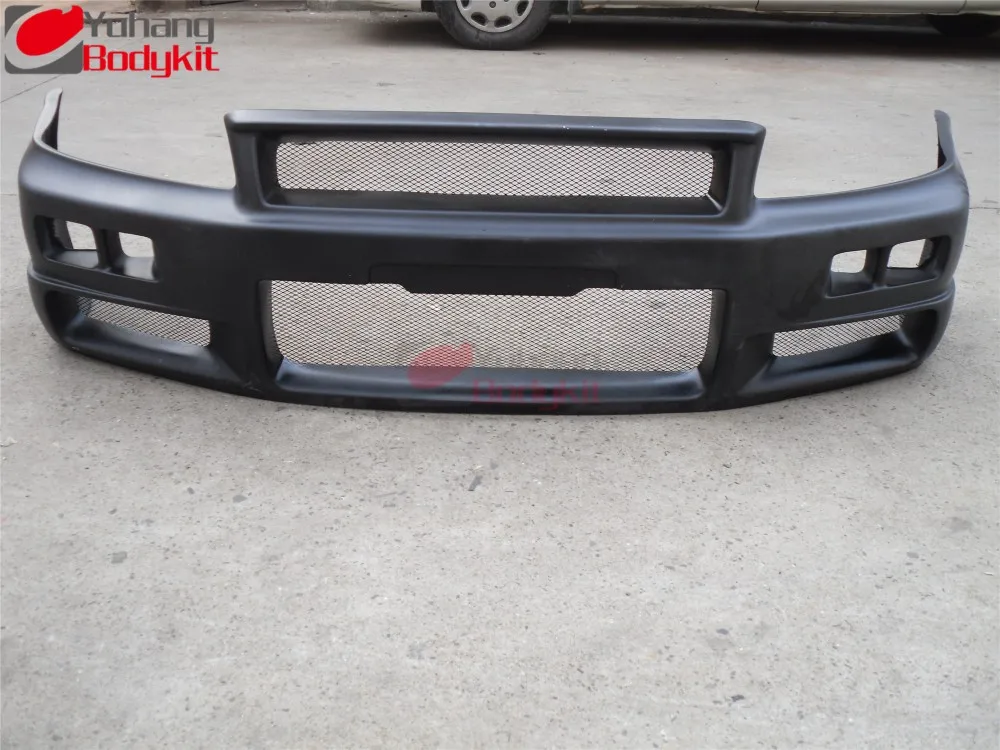 For Front Bumper Frp For Skyline R34 Gtr Fiber Glass - Buy For Skyline ...