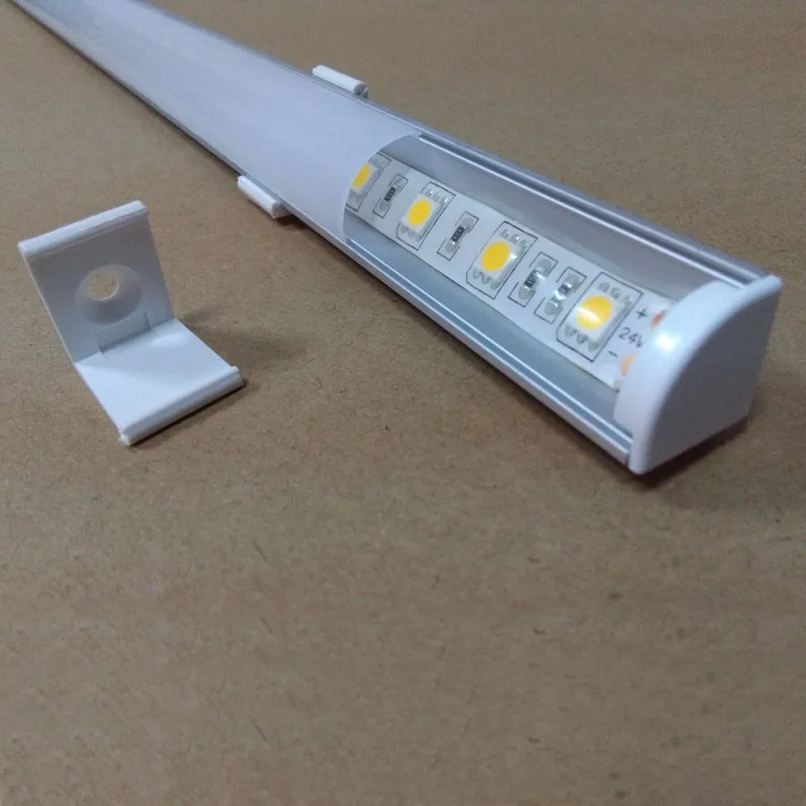 1616 V Channel Plastic Led Aluminum Profile/led Strip Channel - Buy Led ...