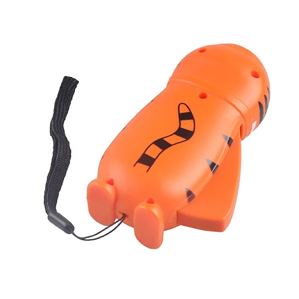 Ultra Bright 0.5w Led Dynamo Hand Press Torch Tiger Head Flashlight For ...