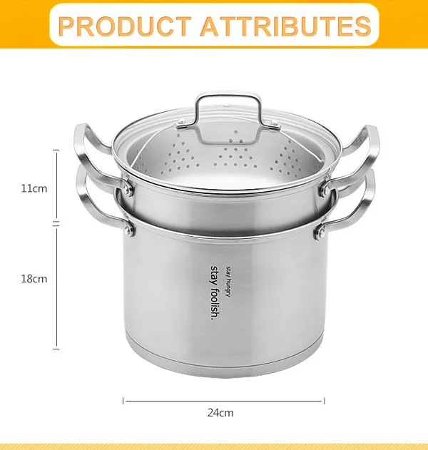 Multi-use Noodle Pot Tall Stainless Steel Pasta Pot With Strainer - Buy ...