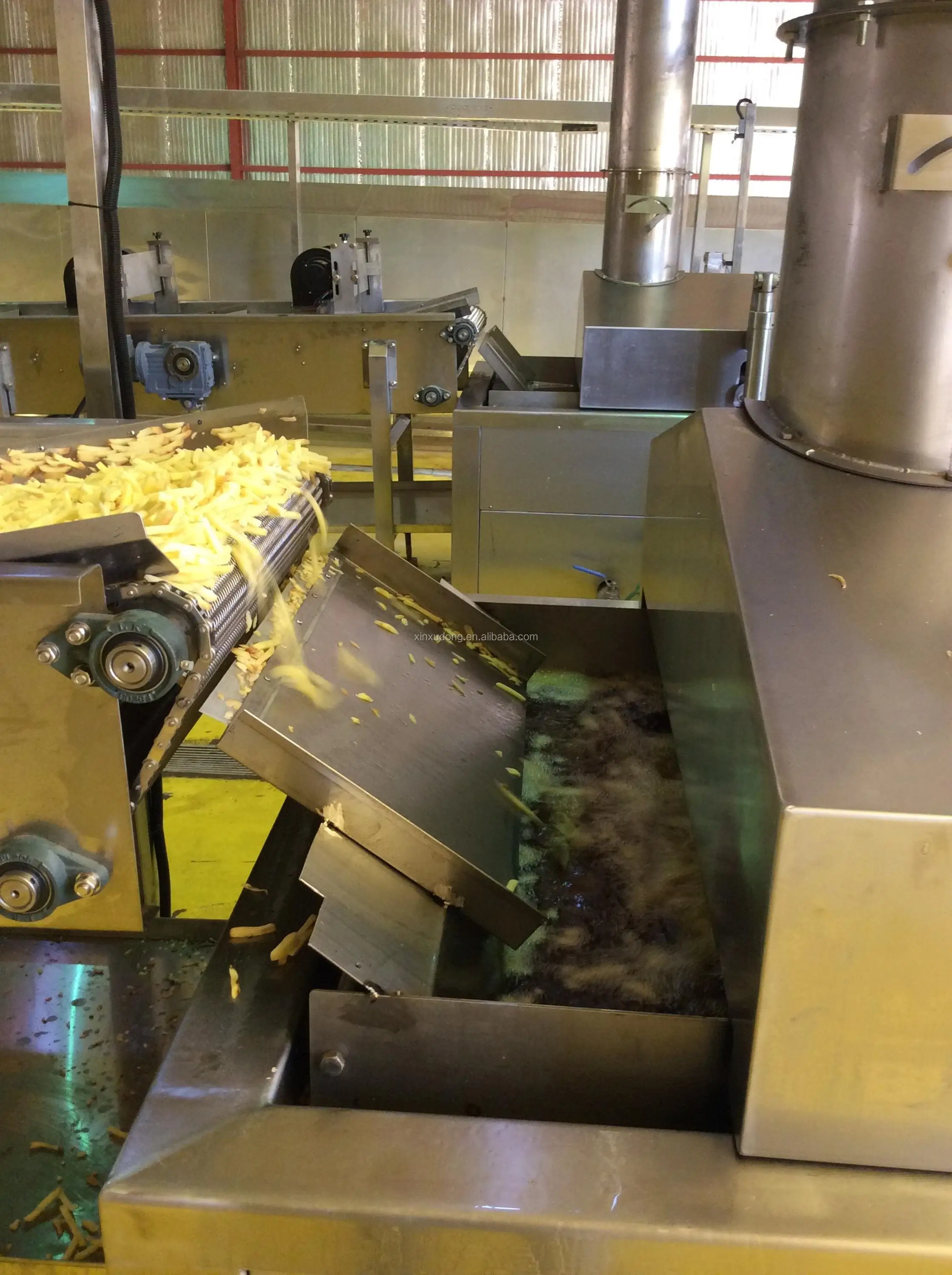 Industrial Fried Frozen French Fries Deoiling Making Machine Potato ...