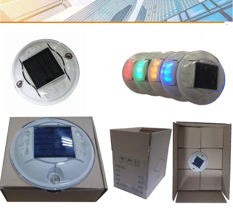 High Brightness Round Led Solar Cat Eyes Plastic Road Stud - Buy Led ...