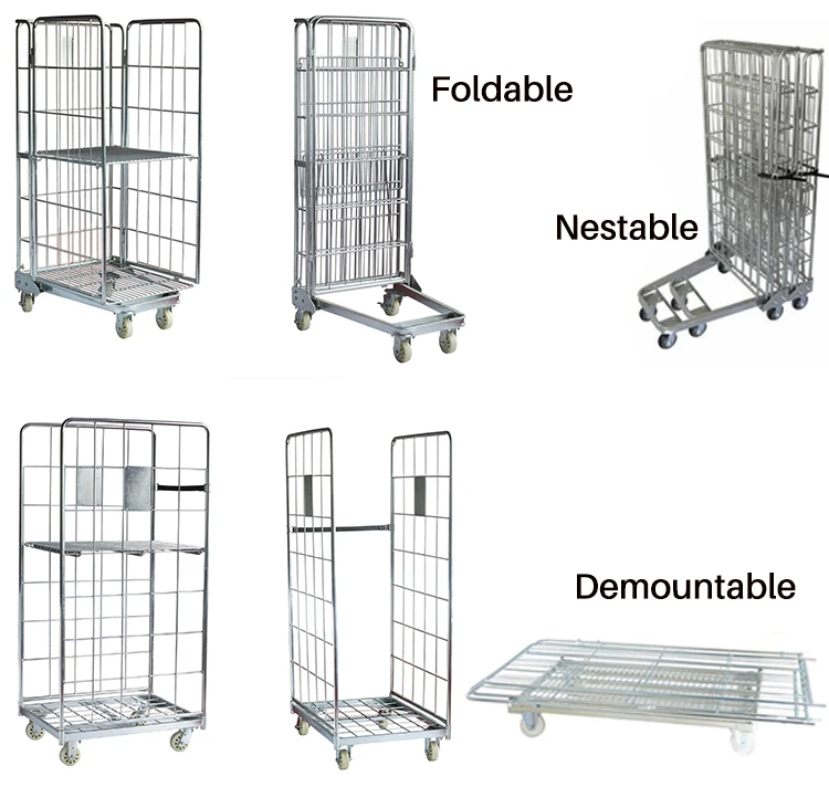 Warehouse Trolley Roll Cage Container - Durable & Versatile