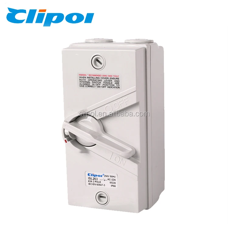 Clipol IP66 Isolator Switch - Reliable Outdoor Protection