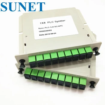 Ftth Gpon Lgx Cassette Type Fiber Optic Splitter 1x4 1x8 Plc Splitter ...