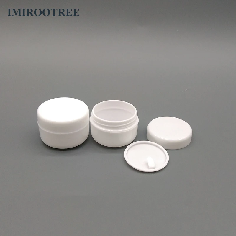 10g White Plastic Pp Cosmetic Cream Jars Pots Containers - Buy White ...