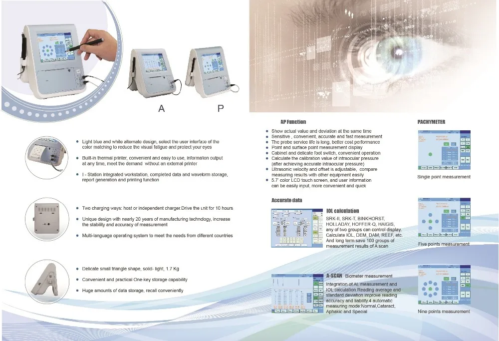 10mhz A Probe Portable Ultrasound Scanner Ophthalmic A Scan - Buy A ...
