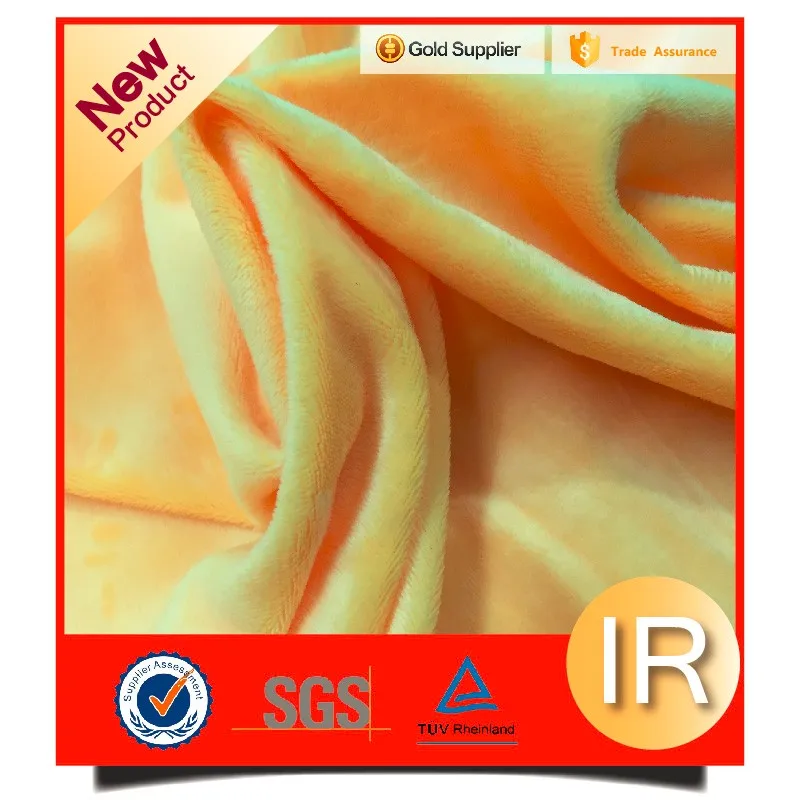 100% Polyester Knitted Soft Short Pile Plush For Toys Fabric - Buy ...