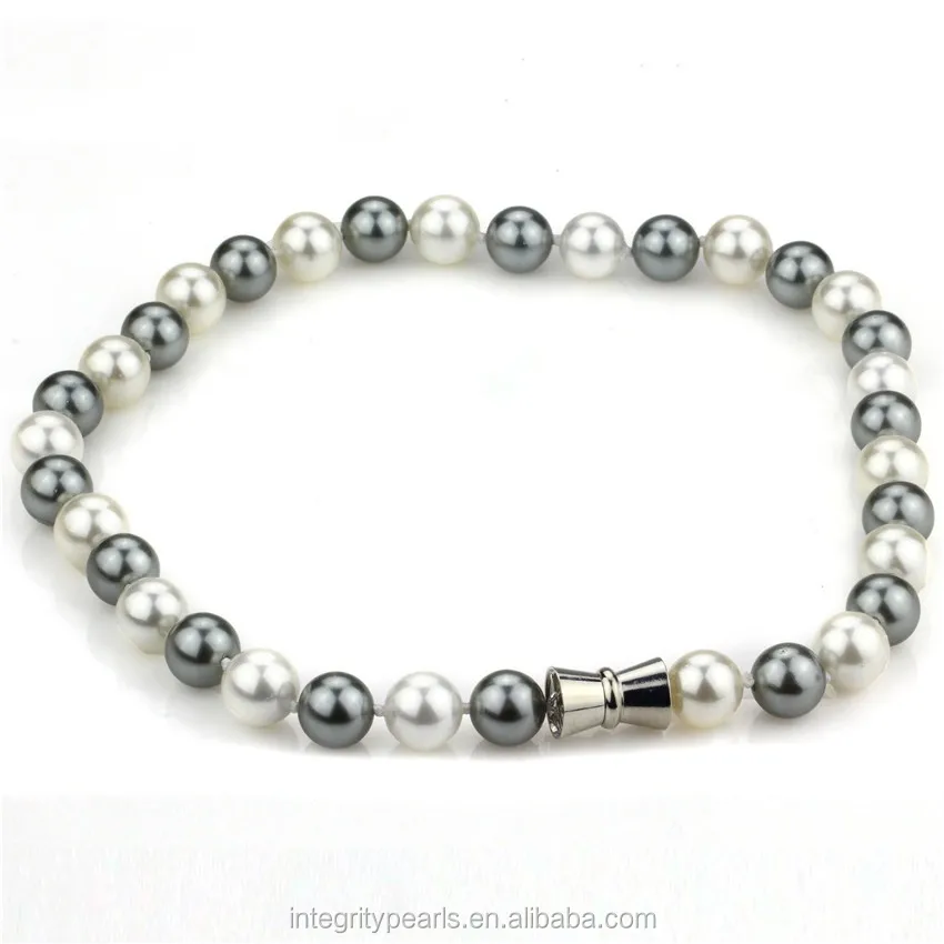 12mm Sea Shell Big Size Multi Color Round Pearl Necklace Buy Pearl