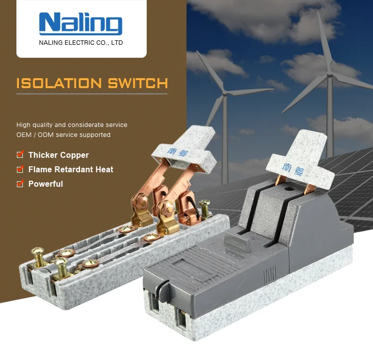 Naling 100A Single Throw Knife Switch - Reliable & Durable