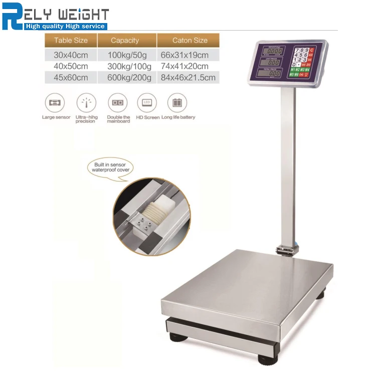 High Quality Digital Industrial Platform 60kg / 100kg / 300kg ...